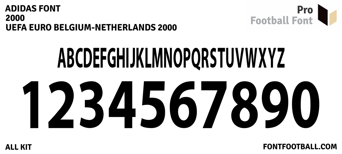 Adidas 2000 Font – Pro Football Font
