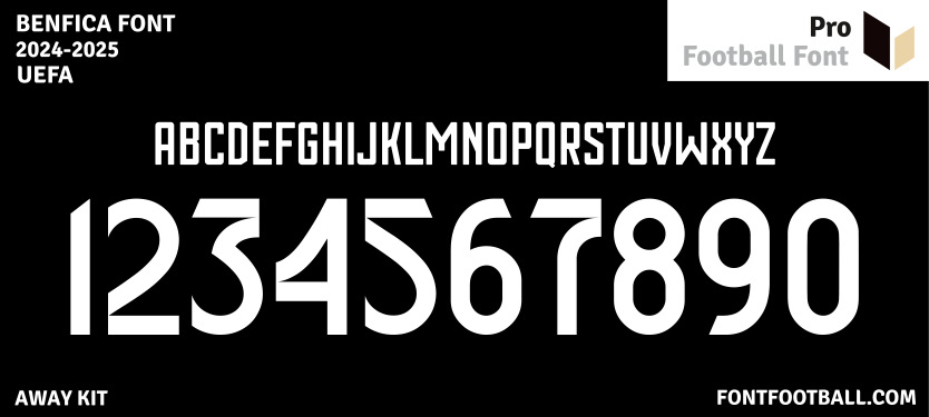Benfica 2024-2025 Away Font – Pro Football Font