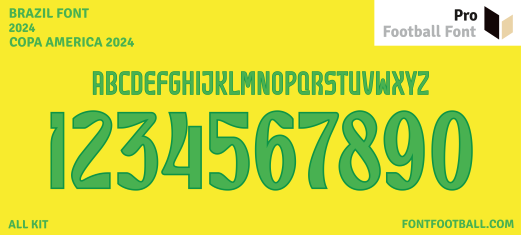 Brazil Copa America 2024 Font – Pro Football Font