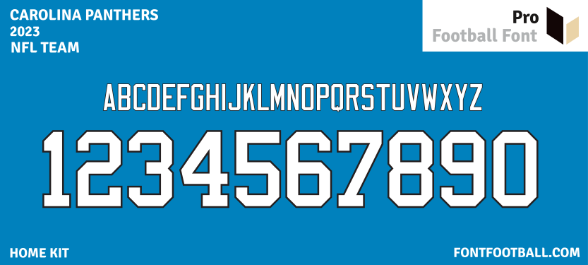 NFL Carolina Panthers 2023 Font – Pro Football Font