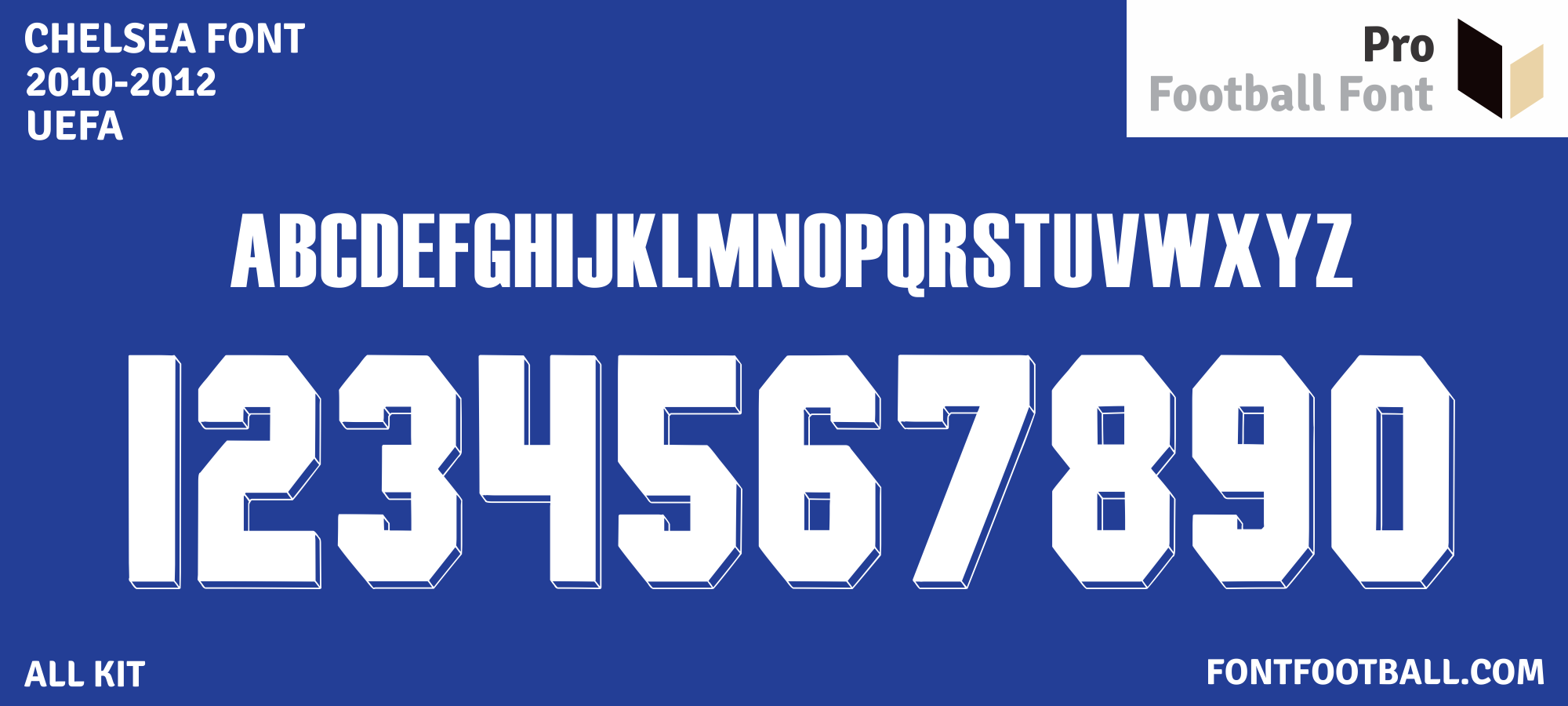 Chelsea 2010-2012 Font – Pro Football Font