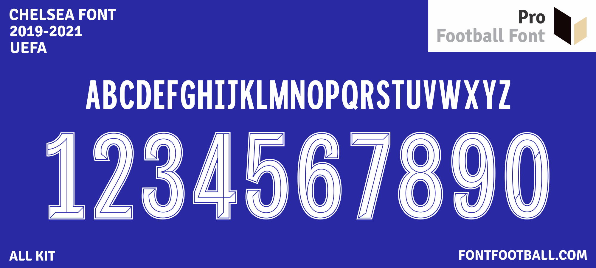 Chelsea 2019-2021 Font – Pro Football Font