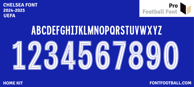 Chelsea 2024-2025 Font – Pro Football Font