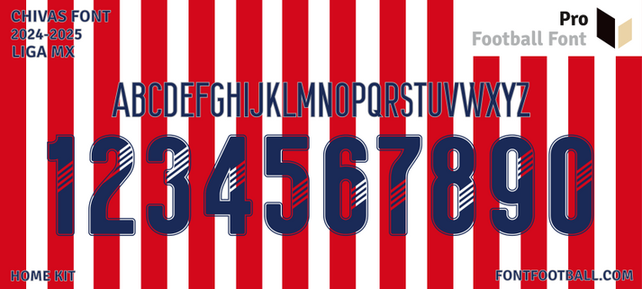 Chivas 2024-2025 Font – Pro Football Font