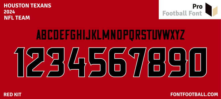 NFL Houston Texans 2024 Font – Pro Football Font