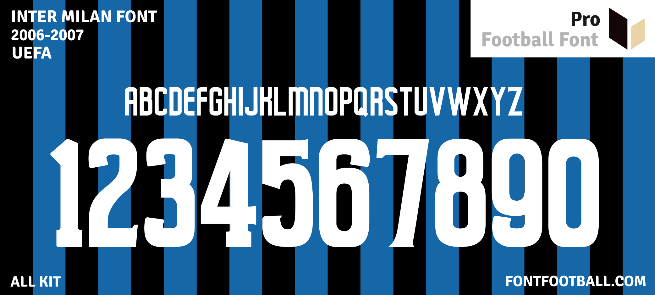 Inter Milan 2006-2007 Font – Pro Football Font