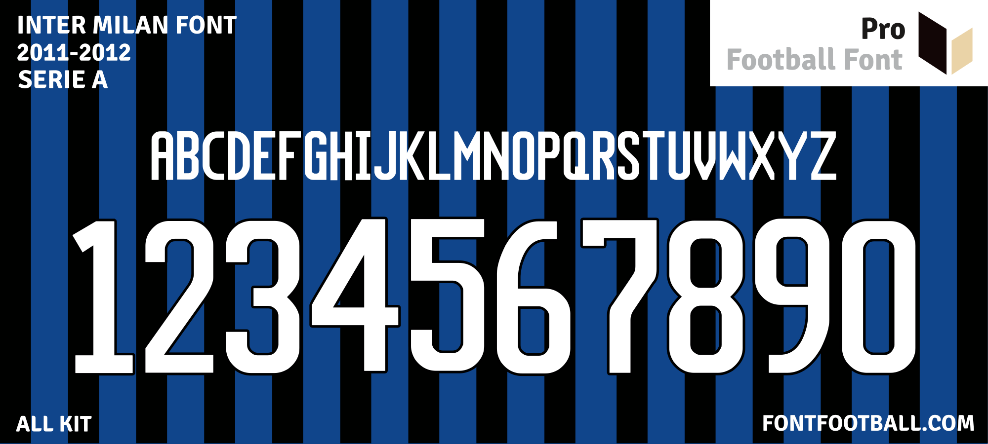 Inter Milan 2011-2012 Font – Pro Football Font