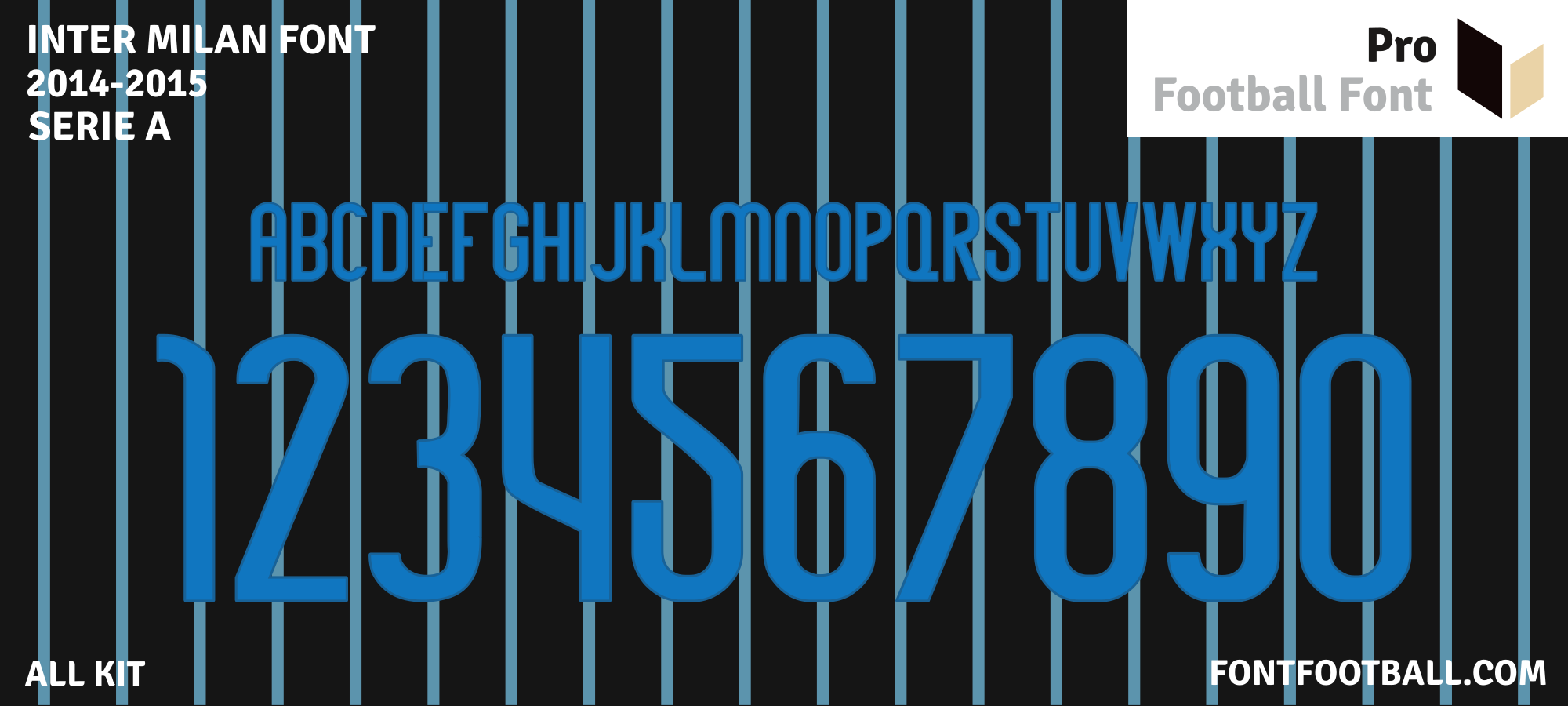 Inter Milan 2014-2015 Font – Pro Football Font