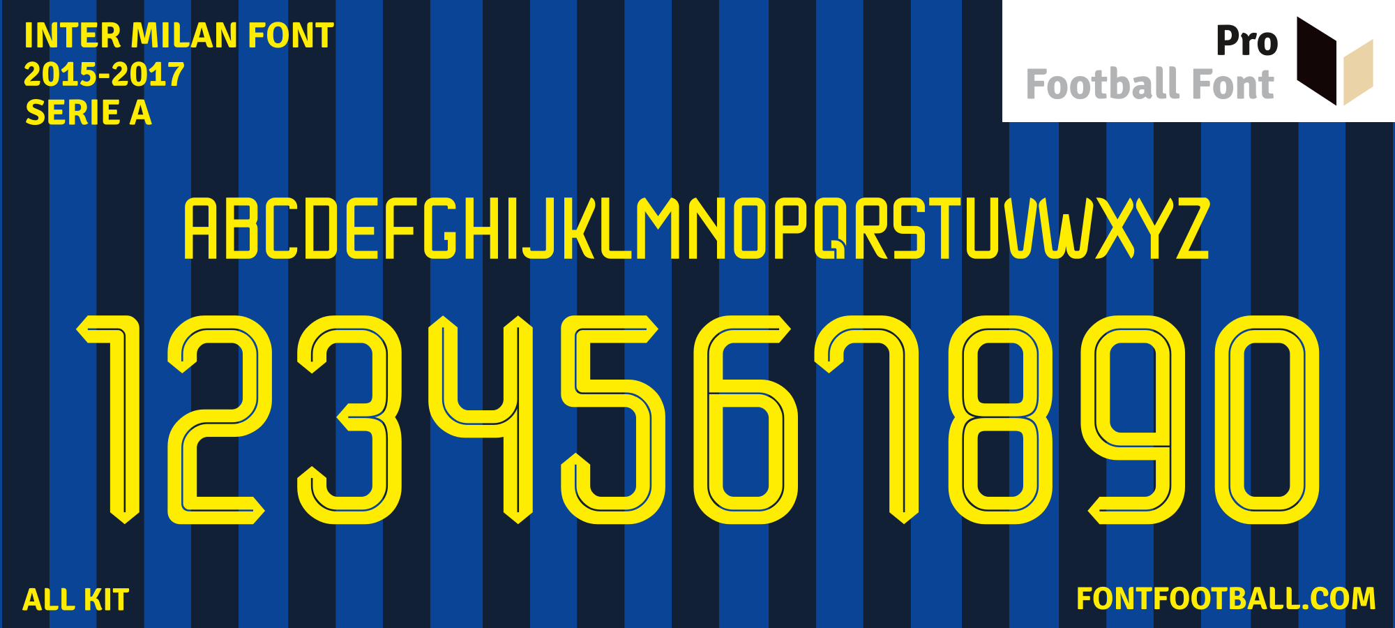 Inter Milan 2015-2017 Font – Pro Football Font