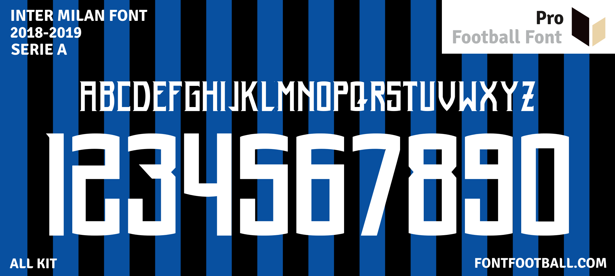 Inter Milan 2018-2019 Font – Pro Football Font
