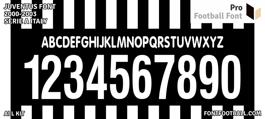 Juventus 2000-2003 Font – Pro Football Font