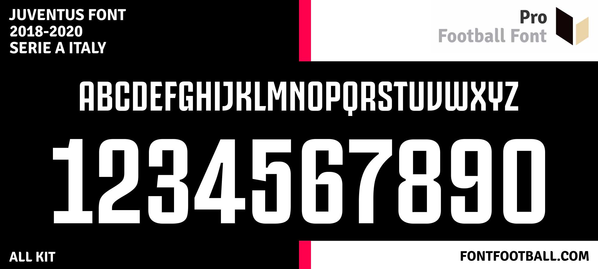 Juventus 2018-2020 Font – Pro Football Font