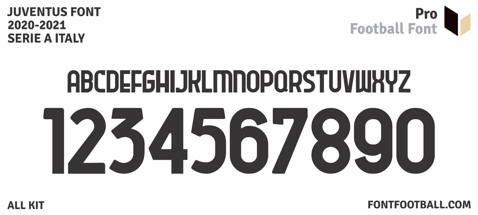 Juventus 2020-2021 Font – Pro Football Font