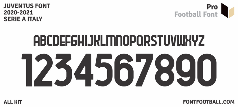 Juventus 2020-2021 Font – Pro Football Font