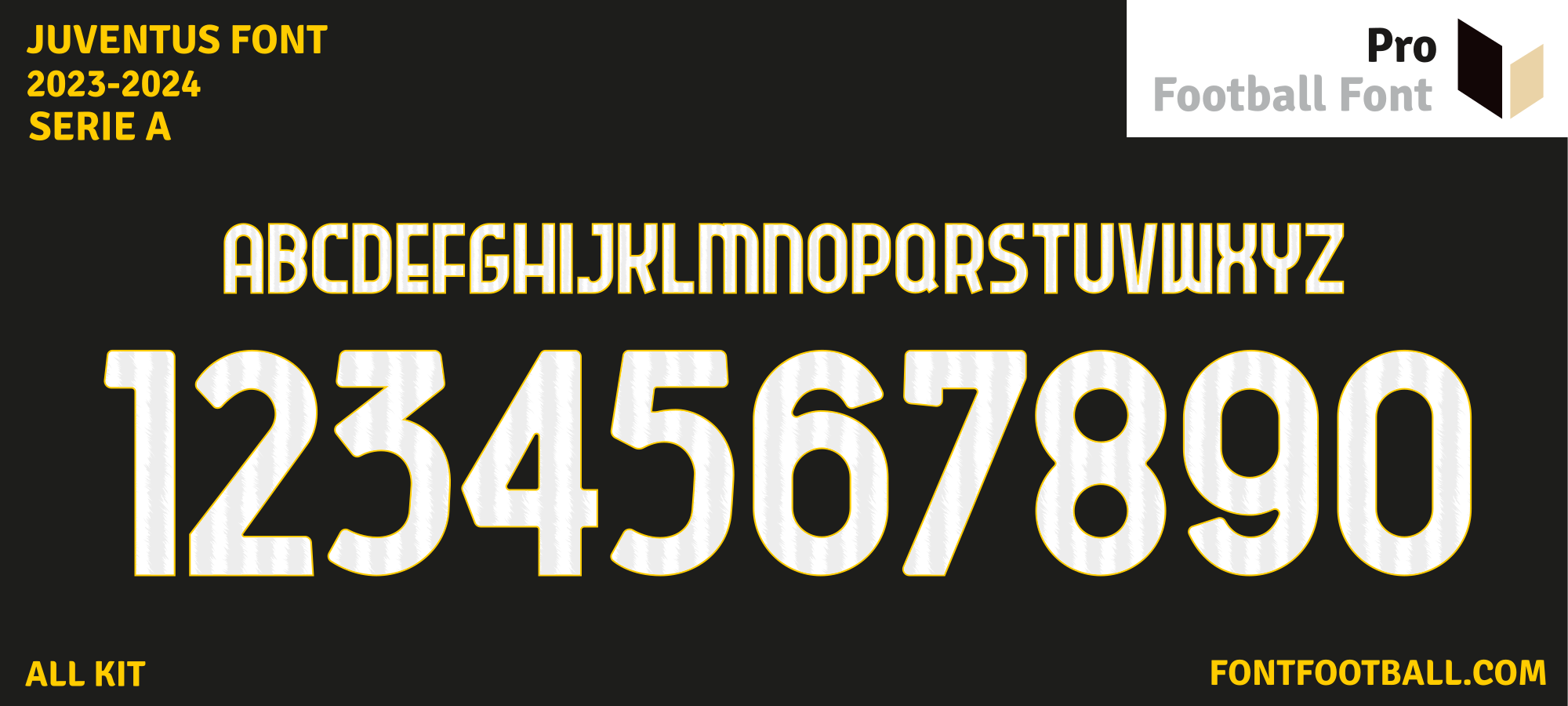 Juventus 2023-2024 Font – Pro Football Font