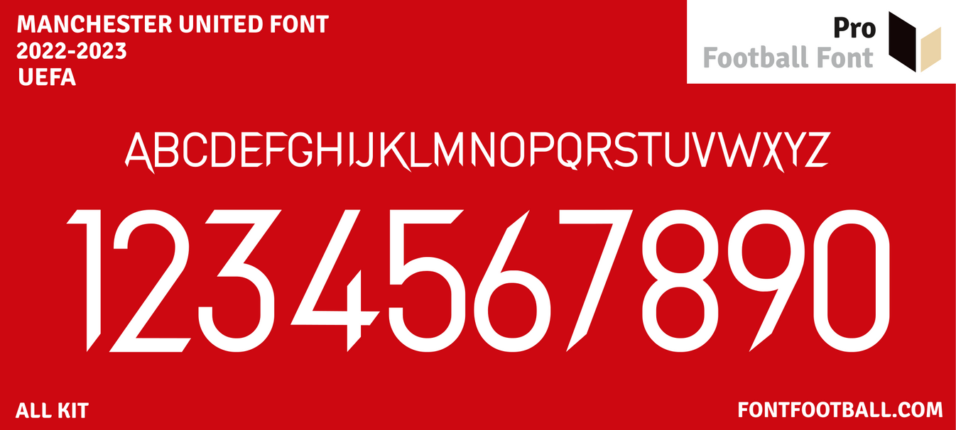 Manchester United 2022-2023 Font – Pro Football Font