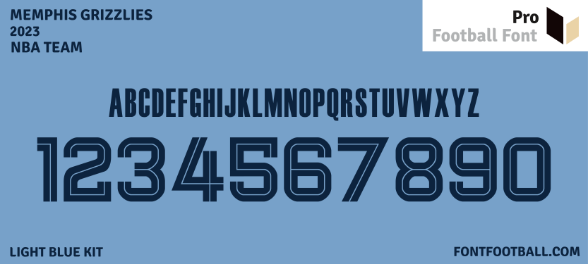 NBA Memphis Grizzlies 2023 Font – Pro Football Font