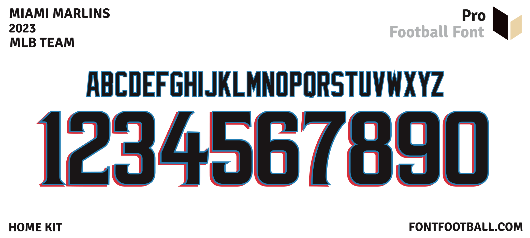 MLB Miami Marlins 2023 Font – Pro Football Font