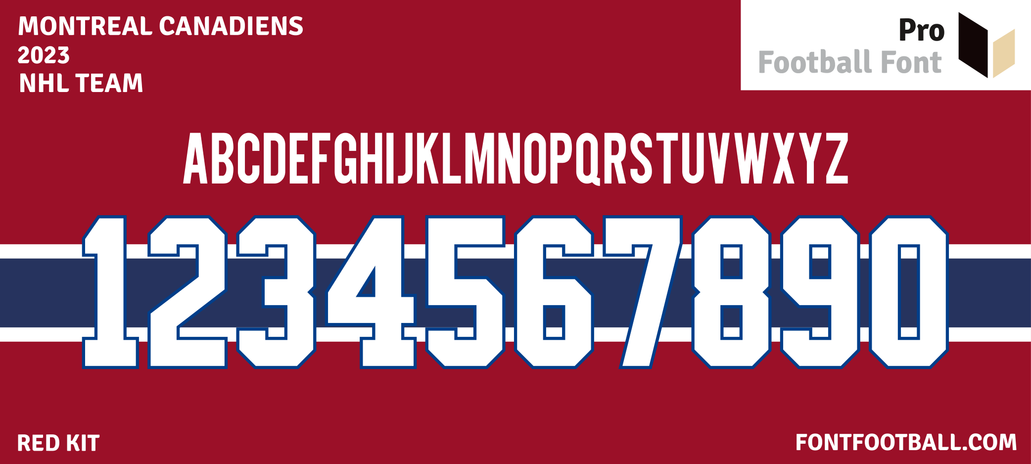 NHL Montreal Canadiens 2023 Font – Pro Football Font