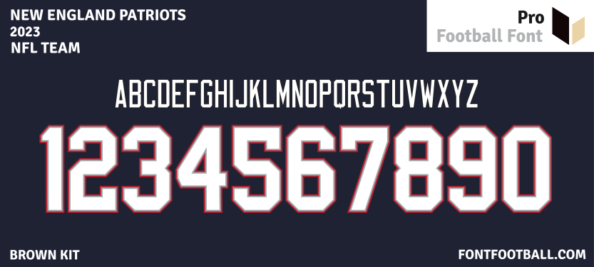 NFL New England Patriots 2023 Font – Pro Football Font