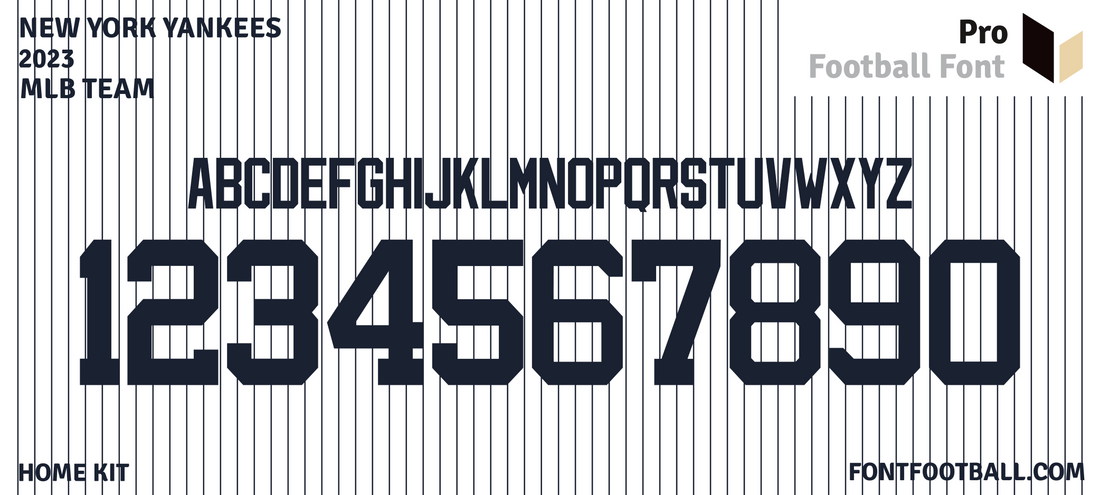 MLB New York Yankees 2023 Font – Pro Football Font
