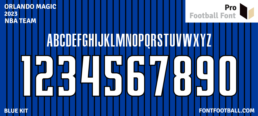 NBA Orlando Magic 2023 Font – Pro Football Font