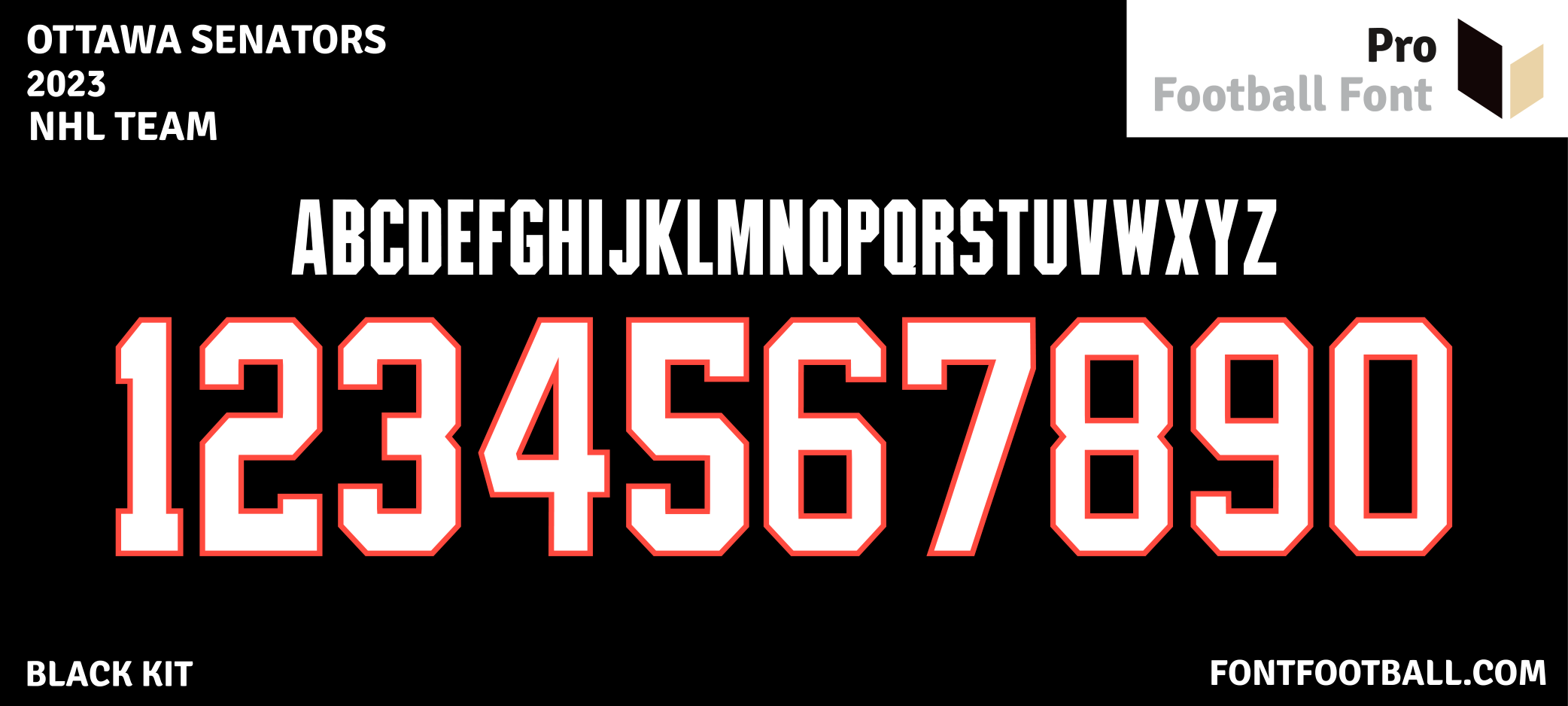NHL Ottawa Senators 2023 Font – Pro Football Font