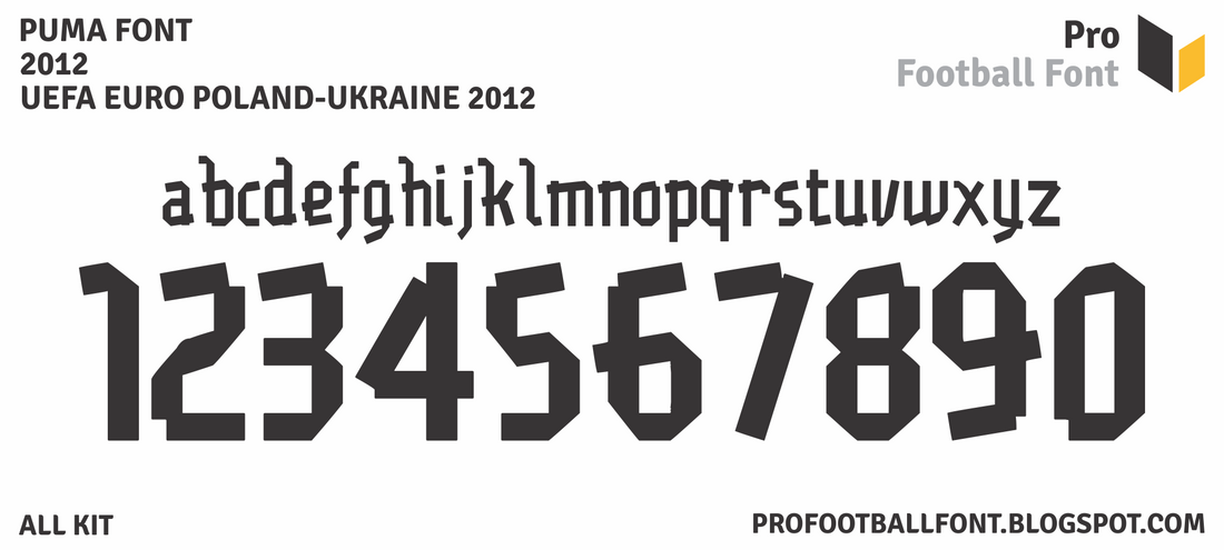 Puma Euro 2012 Font – Pro Football Font