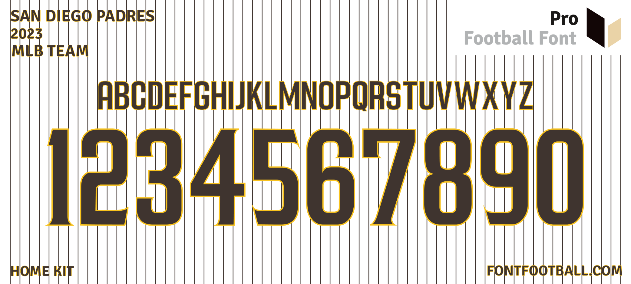 MLB San Diego Padres 2023 Font – Pro Football Font