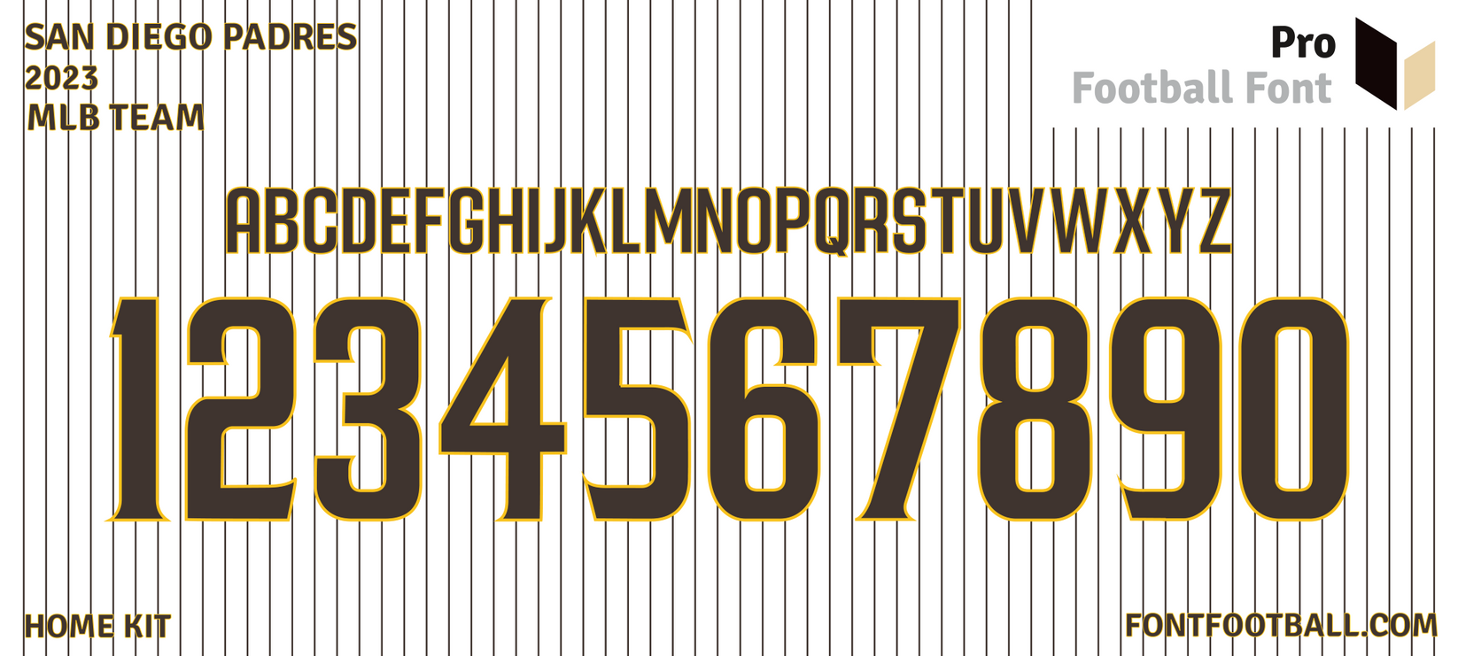 MLB San Diego Padres 2023 Font – Pro Football Font