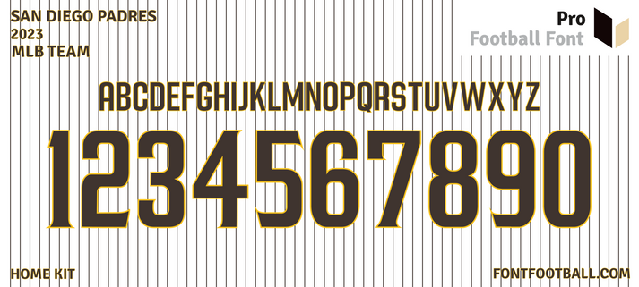 MLB San Diego Padres 2023 Font – Pro Football Font