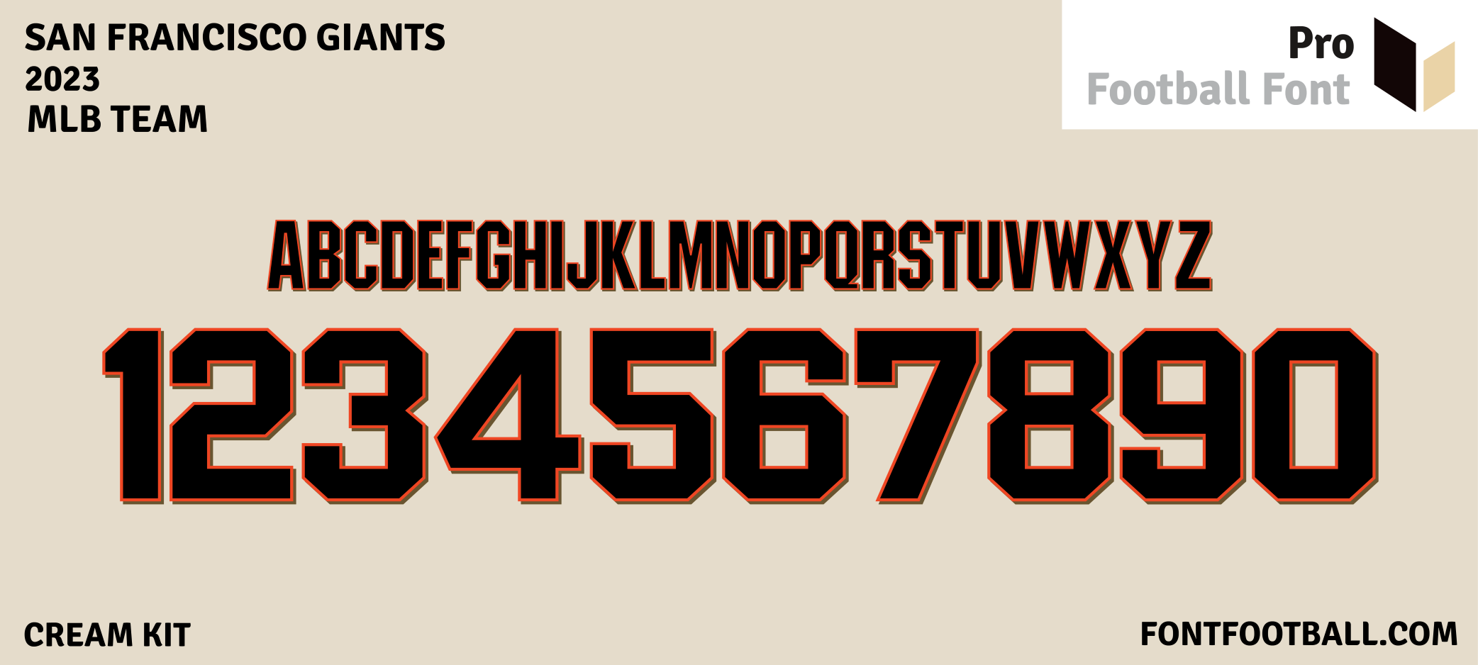 MLB San Francisco Giants 2023 Font – Pro Football Font