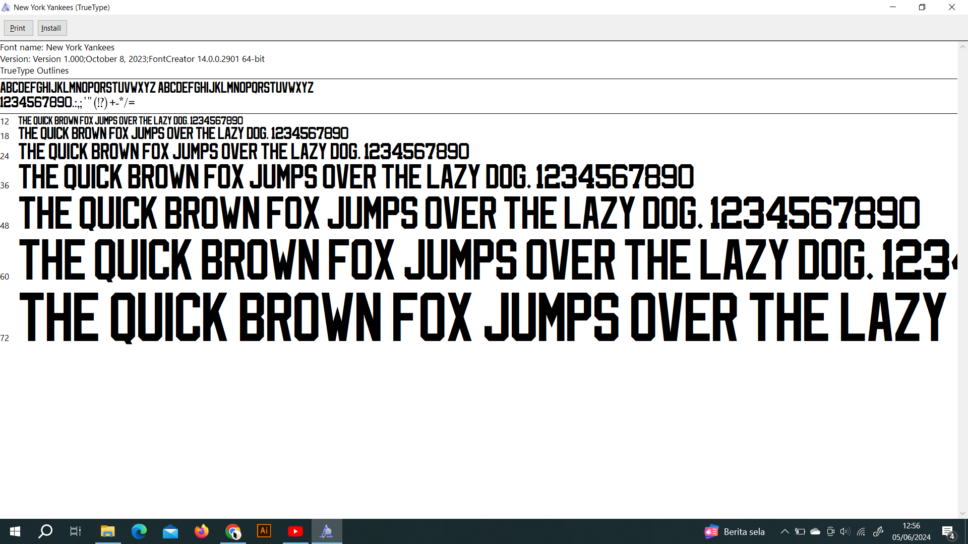 MLB New York Yankees 2023 Font – Pro Football Font