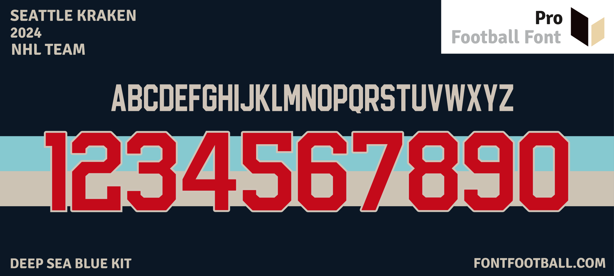 NHL Seattle Kraken 2023 Font – Pro Football Font