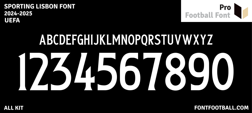 Sporting Lisbon 2024-2025 Font – Pro Football Font