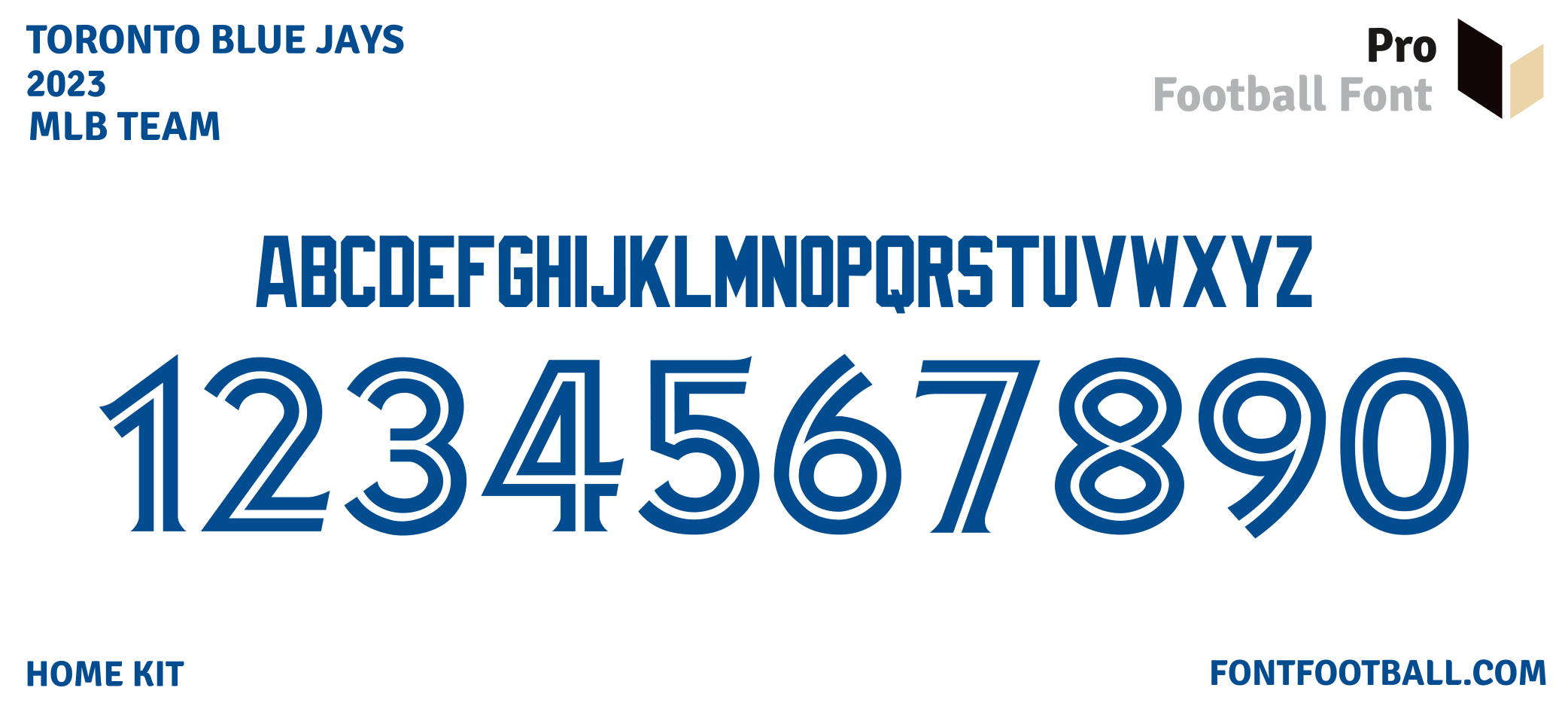 MLB Toronto Blue Jays 2023 Font – Pro Football Font