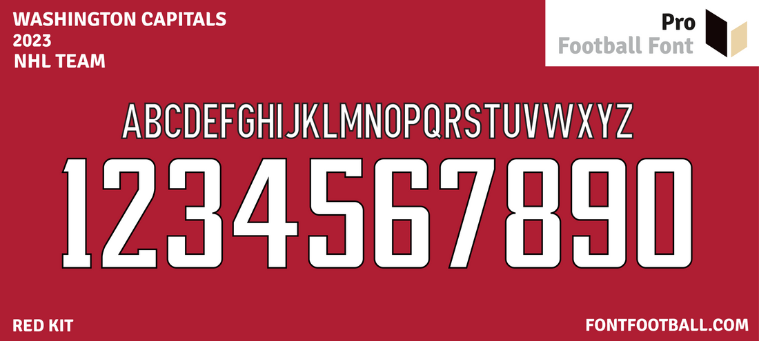 NHL Washington Capitals 2023 Font – Pro Football Font