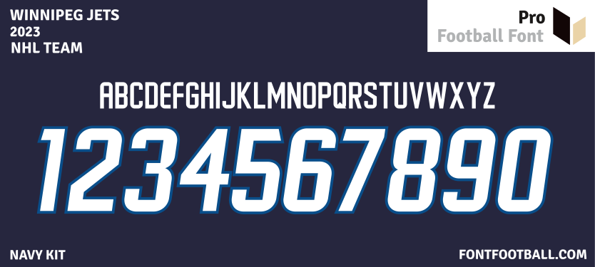 NHL Winnipeg Jets 2023 Font – Pro Football Font
